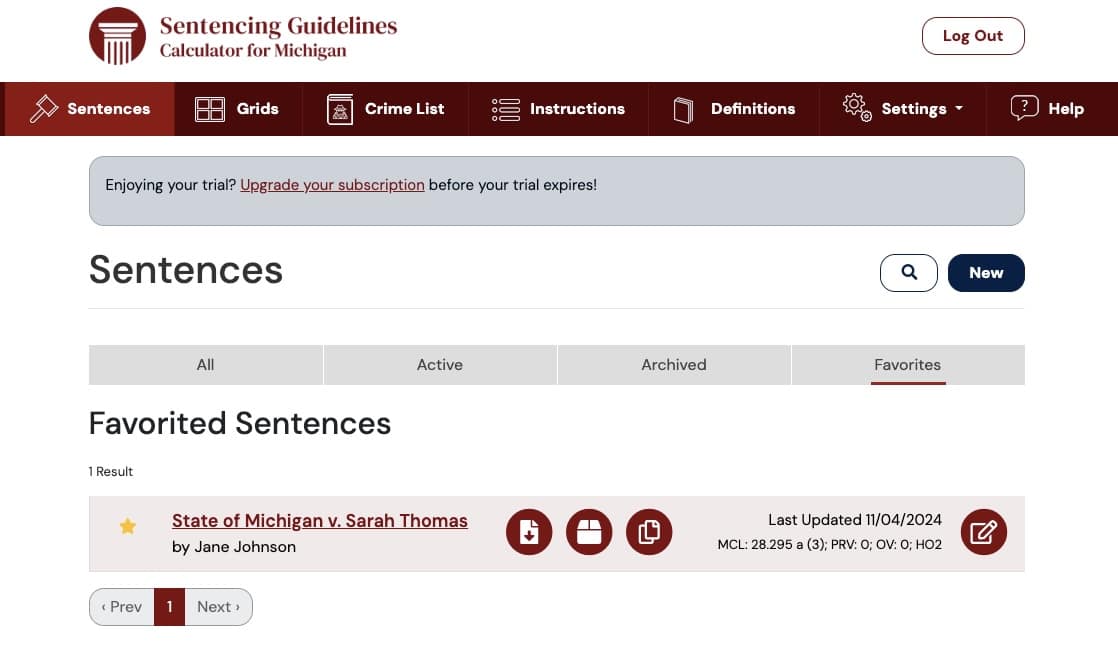 Michigan Sentencing Guidelines Calculator - How it Works